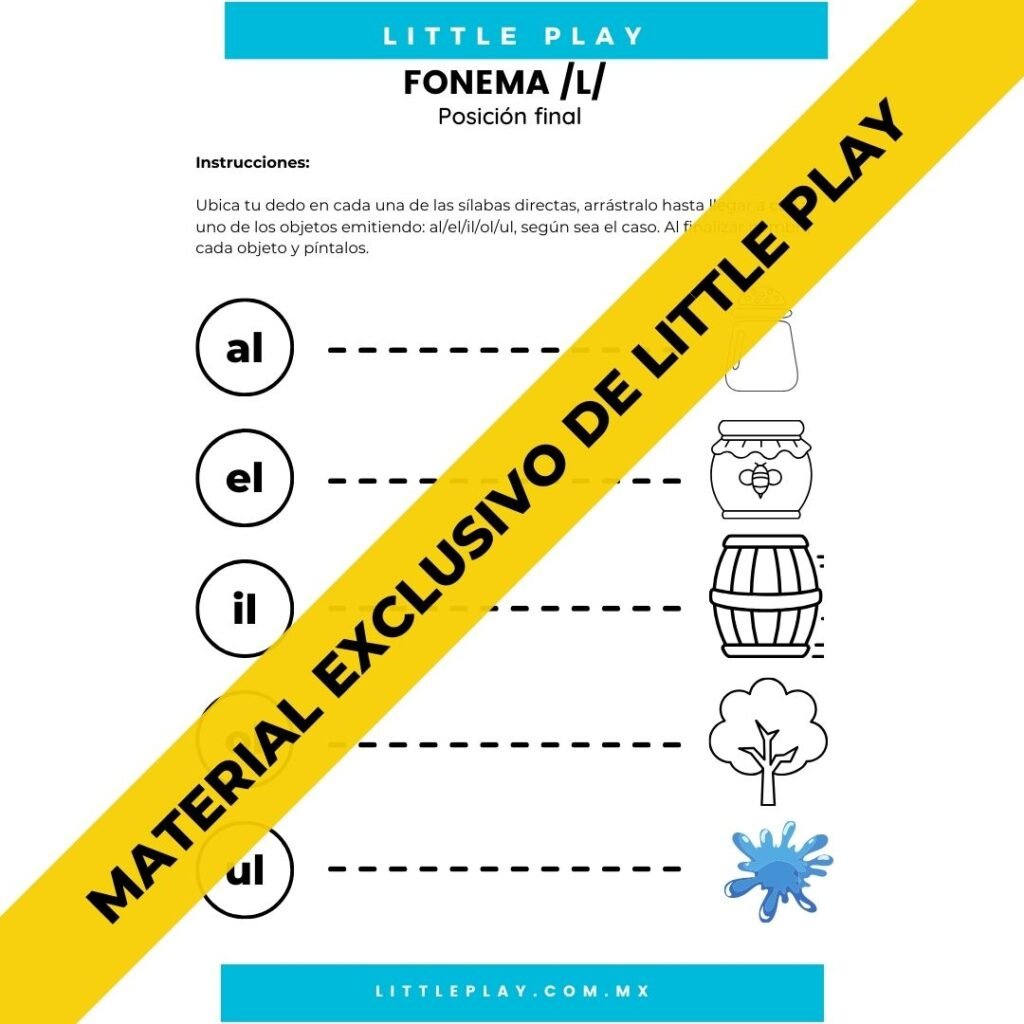 Cuadernillo Fonema /L/ - Escuela para padres y cursos en línea de ...